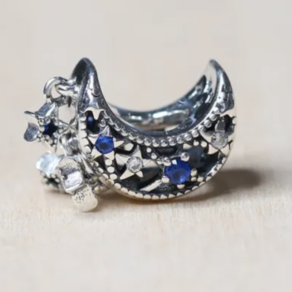 Pandora | Jewelry | Pandora Star And Crescent Moon Charm | Poshmark